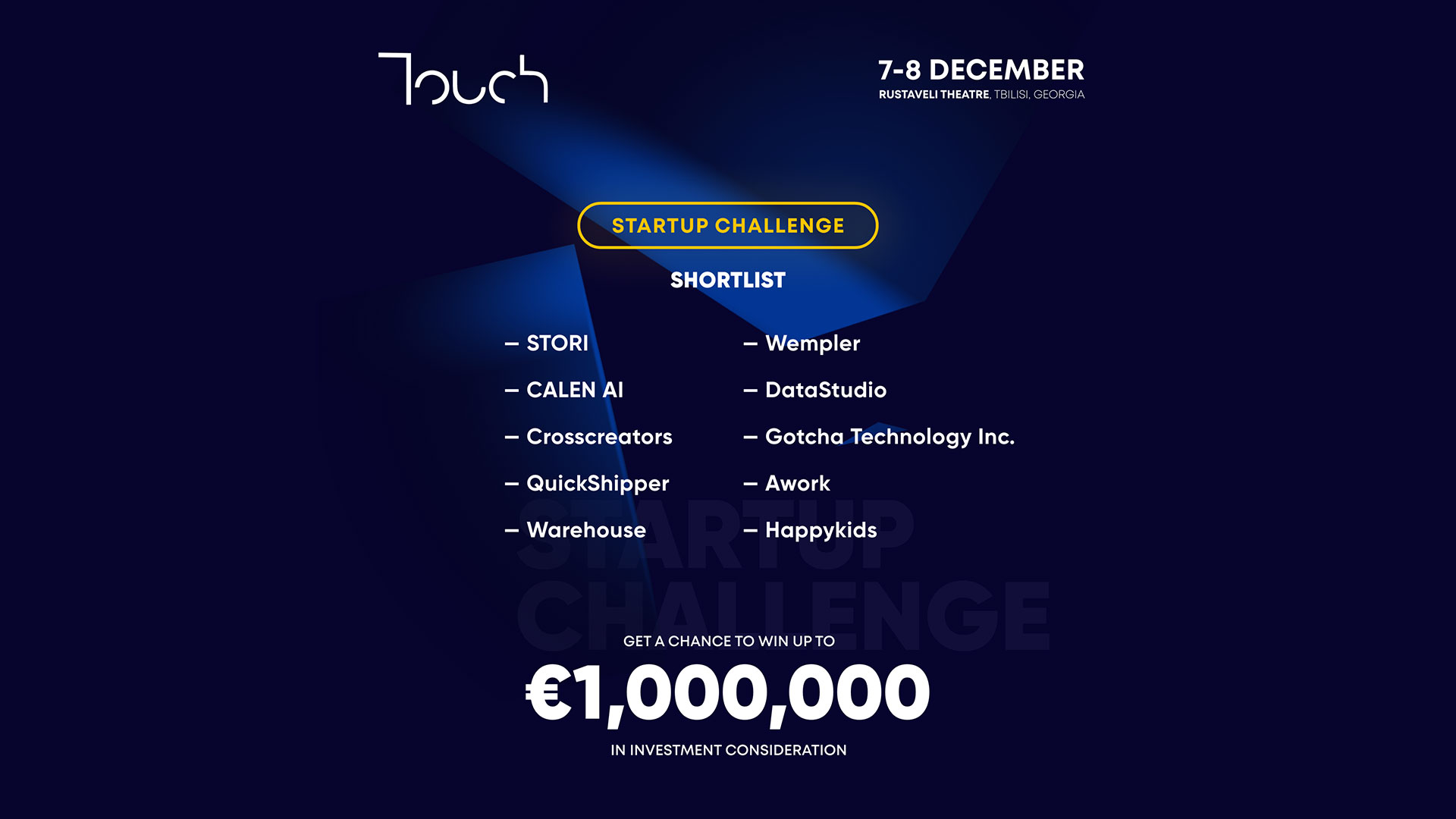Touch Summit | ტექნოლოგიური სამიტის Startup Challenge-ის ფინალისტები ცნობილია • Forbes Georgia